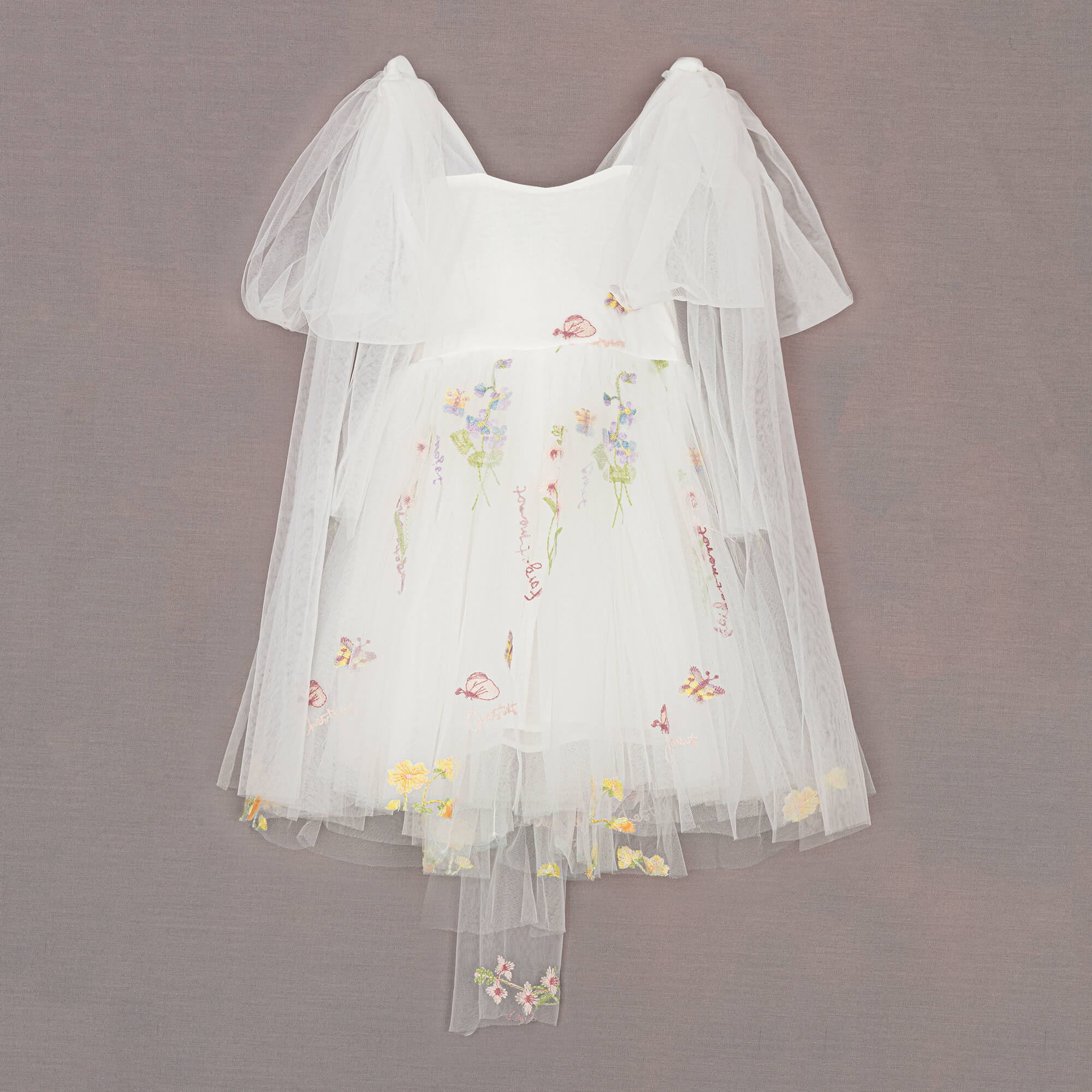 Enchanted Angel Dress – Embroidered White | Girls Occasion Dress