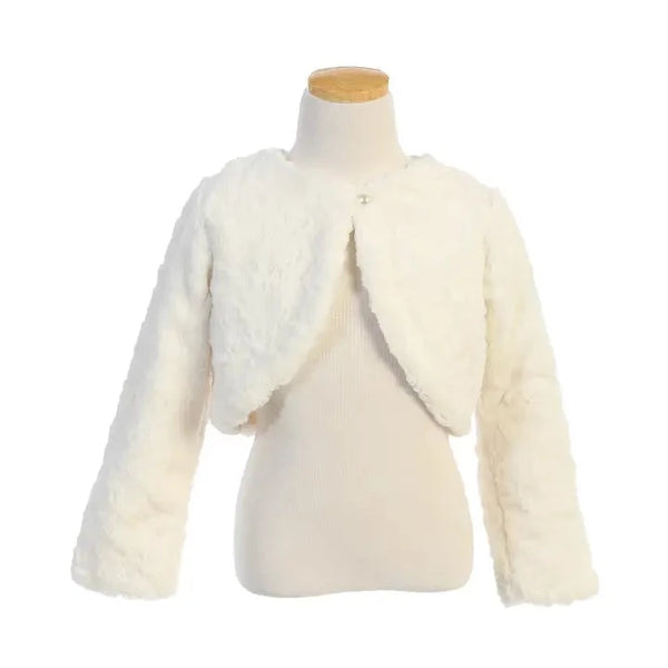 Visara Boutique Faux Fur Cuddle Bolero | UK Flower Girl Boutique