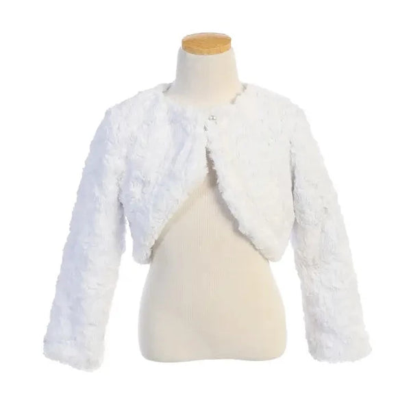 Visara Boutique Faux Fur Cuddle Bolero | UK Flower Girl Boutique