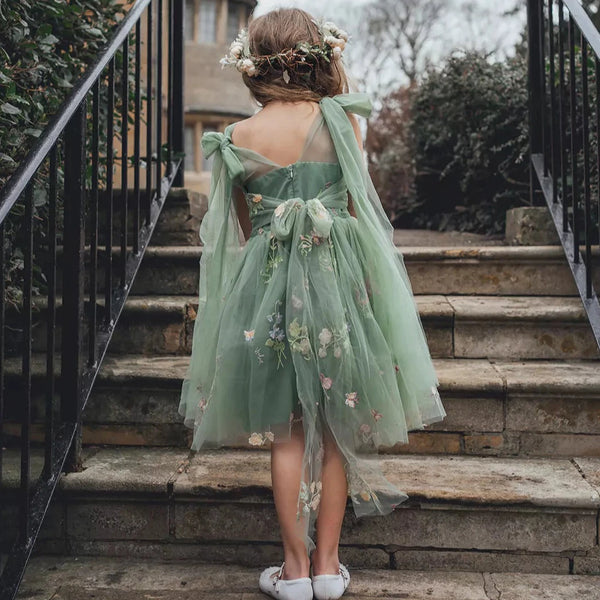Enchanted Angel Fern Dress | UK Flower Girl Boutique