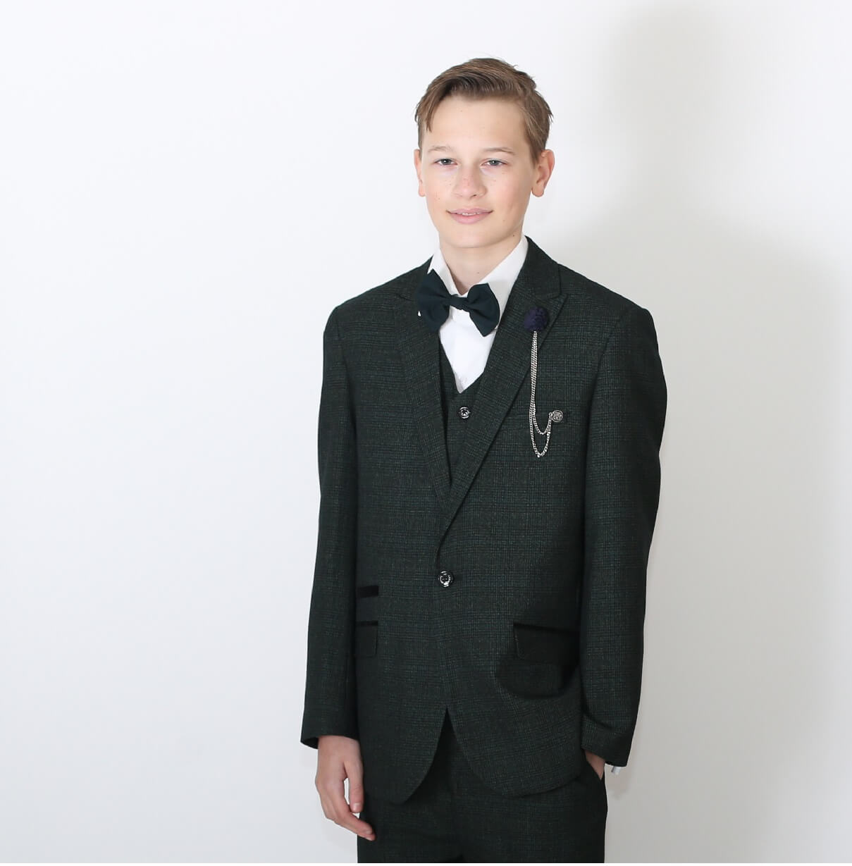 Luxe Boys Suit | Olive Green | UK Flower Girl Boutique